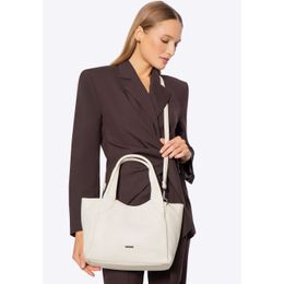 Wittchen Damen-Etui aus &Ouml;ko-Leder, klein, cremefarben