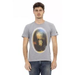 Trussardi Action Graues Baumwoll-Herren-T-Shirt
