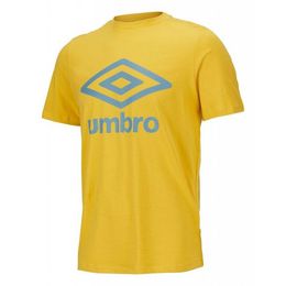 Umbro gro&szlig;es Logo-Herrengelb-T-Shirt