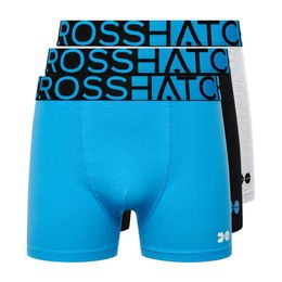 CrossHatch - "Dumas" Boxershorts f&uuml;r Herren (3er-Pack) (Malibu-Blau)