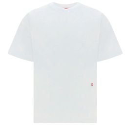 Wei&szlig;es Diesel-Graffiti-Block-Logo-T-Shirt