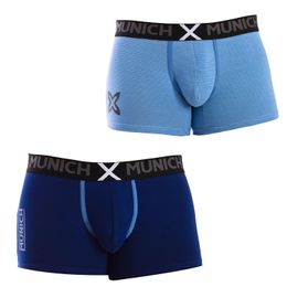 MUNICH Pack-2 Herren Boxershorts aus elastischer Baumwolle MU_DU0280