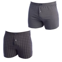 Pack-2 Essential Herren-Boxershorts mit Gummizug A0100