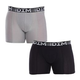 DIM Pack-2 Herren 3D Flex Air Cotton Long Boxershorts D01N2