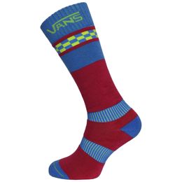 Vans von der Wand Rosa/Blue Snow Mid Womens Performance Socken VQJP6MZ