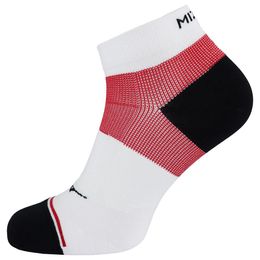 Mizuno unterst&uuml;tzt mittlere Herren wei&szlig;e/rote Running -Socken
