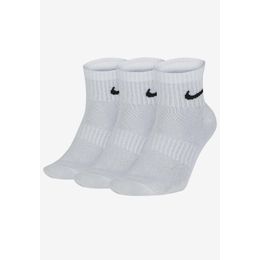 Nike Dry Cushion Everyday 3 Paar Kn&ouml;chelsocken in Wei&szlig;