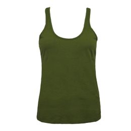 Timberland Womens Tank Seideneinsatz Top Weste Green A0081 001