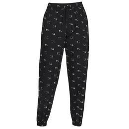 Nike All-Over Logo Schwarze, dunne Trainingshose