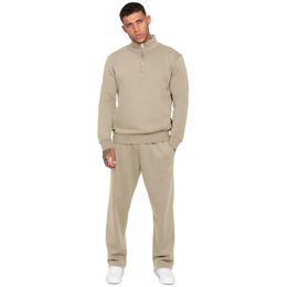 Enzo Milano | Herren Trainingsanzug mit Half-Zip Sweatshirt