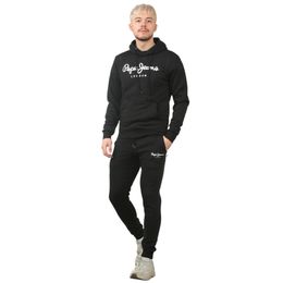Pepe Jeans London Herren-Trainingsanzug-Set in Schwarz