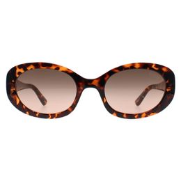 Guess Oval Damen dunkel Havanna braun Gradient GF6150