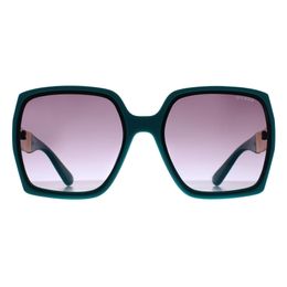Guess Schmetterling Womens Shiny T&uuml;rkis Grau Gradient GO00031