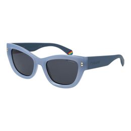 Polaroid Blaue Plastik-Sonnenbrille