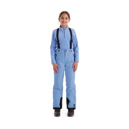 Skihose Killtec "Girls Skihose 242", M&auml;dchen, Gr. 152, Normalgr&ouml;&szlig;en, blau (jeans), Obermaterial: 100% Polyester.Futter: 100% Polyester.F&uuml;llung: 100% Polyester, Hosen Skihose, Wasserdicht, atmungsaktiv, abnehmbare Tr&auml;ger, rutschfester Schneefang