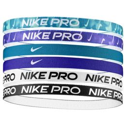 Nike - "Flex" Stirnband (6er-Pack) (Schwarz/Wei&szlig;/Blau)