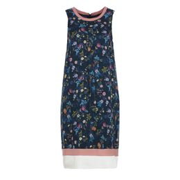 Kleid aus Viskose mit Mitternachtsgarten-Muster