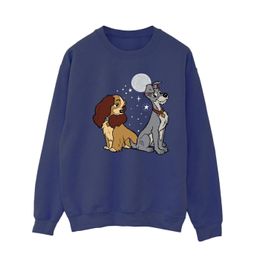 Disney - "Lady And The Tramp" Sweatshirt f&uuml;r Damen (Marineblau)