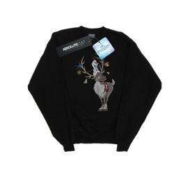 Disney - "Frozen Sven And Olaf Christmas Ornaments" Sweatshirt f&uuml;r Damen (Schwarz)