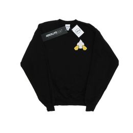 Disney - "Donald Duck Backside Breast Print" Sweatshirt f&uuml;r Damen (Schwarz)