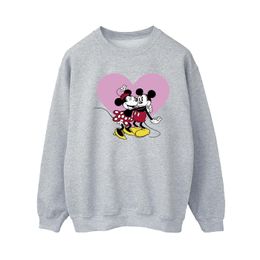 Disney - "Mickey Mouse Love Languages" Sweatshirt f&uuml;r Damen (Grau)