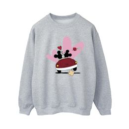 Disney - "Mickey Mouse Car Print" Sweatshirt f&uuml;r Damen (Grau)