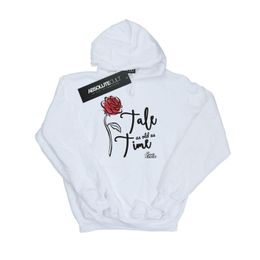 Disney - "Tale As Old As Time Rose" Kapuzenpullover f&uuml;r Damen (Wei&szlig;)