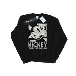 Disney - "Mickey Mouse Most Famous" Sweatshirt f&uuml;r Damen (Schwarz)