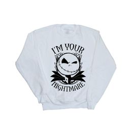 Disney - "Nightmare Before Christmas" Sweatshirt f&uuml;r Damen (Wei&szlig;)