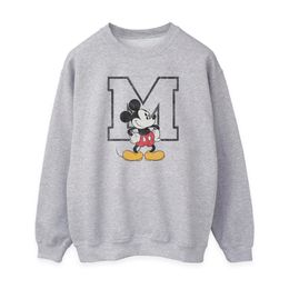 Disney Damen/Damen Classic M Mickey Mouse-Sweatshirt (Heather Grey)