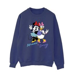 Disney Damen/Damen Minnie Mouse und Daisy Sweatshirt (Marineblau)