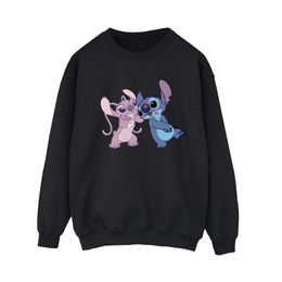 Disney Damen/Lilo & Stitch K&uuml;sse Sweatshirt (Schwarz)