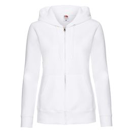 Fruit of the Loom - "Premium Sweat" Kapuzenpullover f&uuml;r Damen (Wei&szlig;)