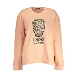 Cavalli Class Leopardenmuster Rundhals Sweatshirt