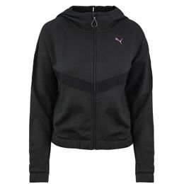 Puma Rei&szlig;verschluss up Frauen schwarzer Hoodie