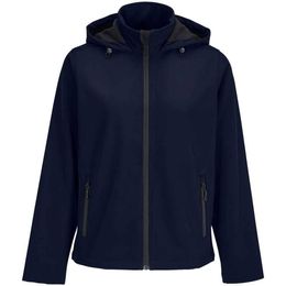 SOLS - "Race" Softshelljacke mit Kapuze f&uuml;r Damen (Dunkelblau)