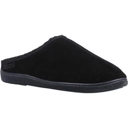 Hush Puppies Herren Ashton Wildleder Hausschuhe (Schwarz)