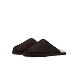 Jack & Jones Warme Hausschuhe von der Marke Jack & Jones. Die Hausschuhe sind mit Kunstpelz gef&uuml;ttert, wodurch sie herrlich warm und angenehm zu tragen sind. Marke: Jack & JonesModellname: Dudely Microfibre SlippersKategorie: Herren HausschuheMaterialien: PolyesterFarbe: braun