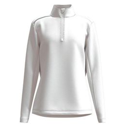 Forelson - "Broadway" Base Layer Oberteil mit kurzem Rei&szlig;verschluss f&uuml;r Damen - Emblem (Wei&szlig;)