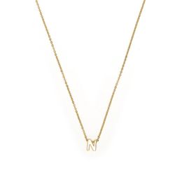 Luxenter Halskette mit 18-kar&auml;tiger Gelbgold-Finish &ndash; Alphabet