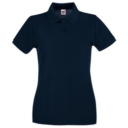 Fruit of the Loom Damen Lady-Fit Premium Kurzarm-Poloshirt (Deep Navy)