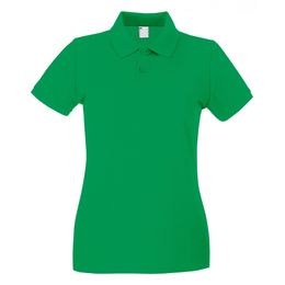 Fruit of the Loom - Poloshirt f&uuml;r Damen kurz&auml;rmlig (Hellgr&uuml;n)