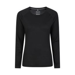 Mountain Warehouse Womens/Ladies Quick Dry Langarm-Top (Schwarz)