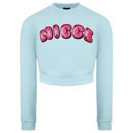 Nicce LANGELEVE Hellblau Womens Caddel Cropped Sweatshirt 211 2 03 01 0315