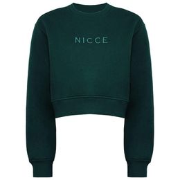 Nicce Era Herren dunkelgr&uuml;ner, beschnittener Pullover