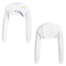 Puma X Sophia Webster Langarm Frauen geschnittenes Top Sweatshirt 578557 02