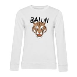Tiger Sweater von Ballin Est. 2013 in der farbe Weiss und in gr&ouml;&szlig;e S.