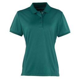 Premier - "Coolchecker" Poloshirt f&uuml;r Damen (Flaschengr&uuml;n)