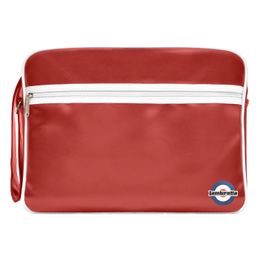 Lambretta - Herren/Damen Unisex Tasche, Retro (Burgunderrot/Wei&szlig;)