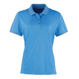 Premier - "Coolchecker" Poloshirt f&uuml;r Damen (Saphir-Blau)